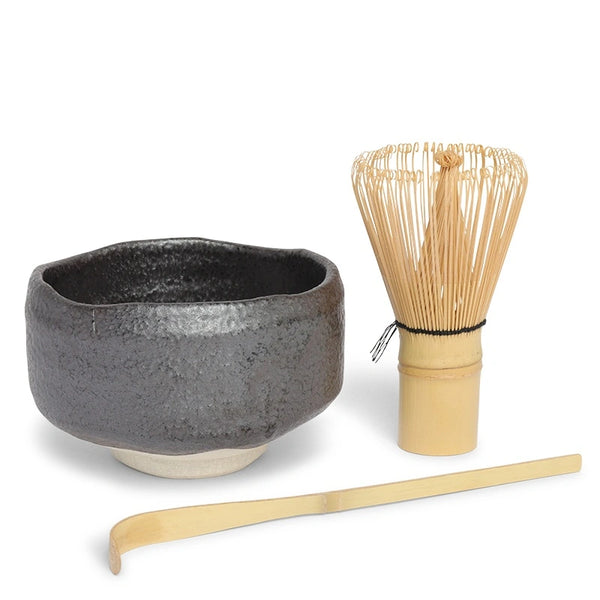 Matcha Chawan Starter Gift Set "Graphite" - Todd & Holland Tea Merchants