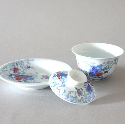 Fish Gaiwan & 2 Cups - Todd & Holland Tea Merchants